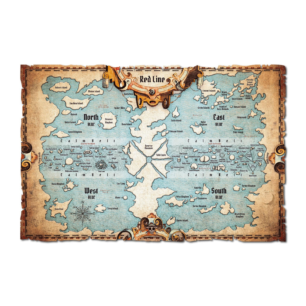 Канава - One Piece World Map Fan Art – BoomLab